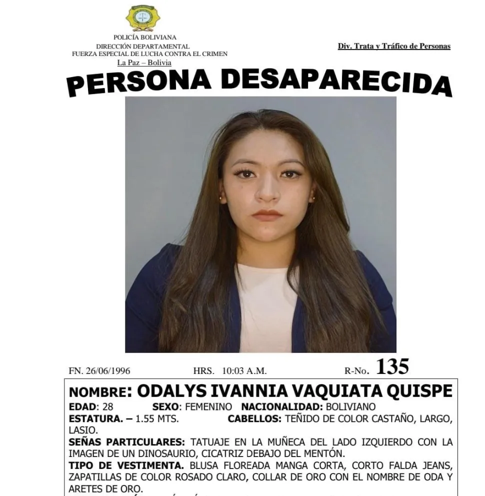 30 días del caso Odalys: Joel va a Chonchocoro, un policía fue ...