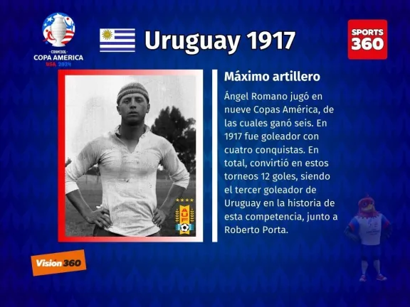El "loco" Romano, el gran goleador del seleccionado uruguayo | Visión 360