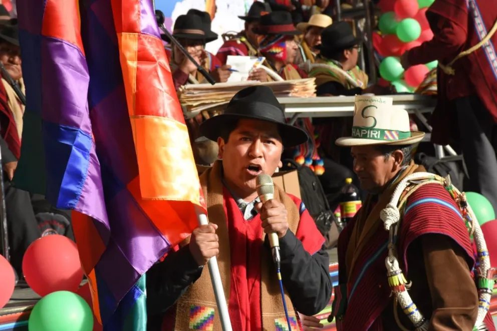 David Mamani es el nuevo ejecutivo de la Federación de Campesinos Túpac Katari de La Paz ...