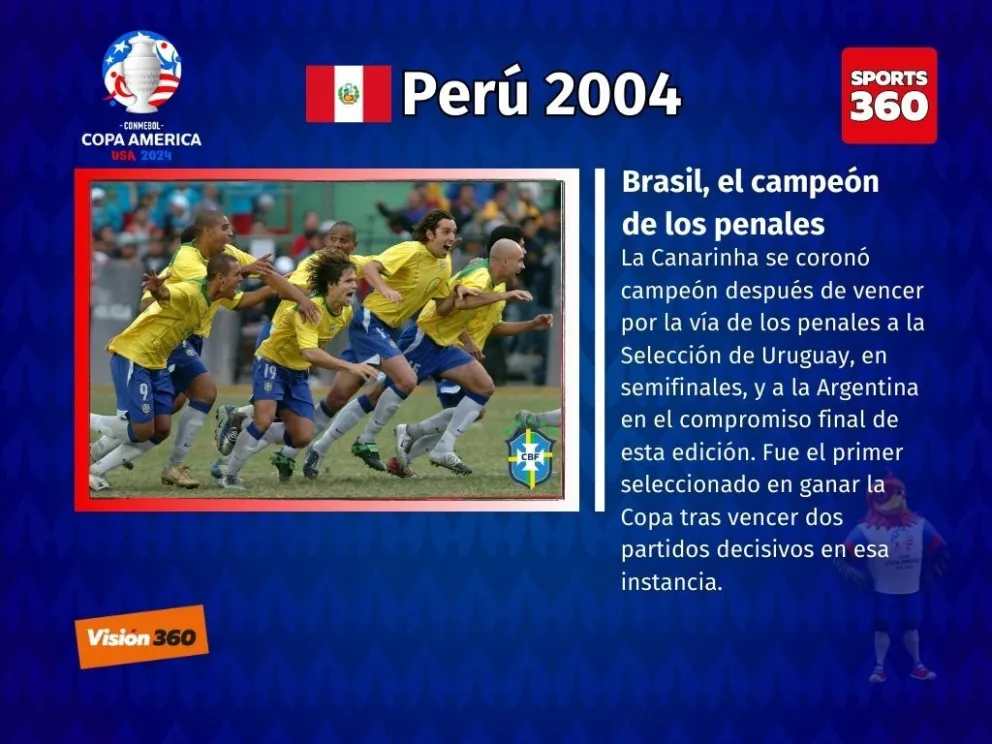 Brasil vuelve a reinar en el continente en la Copa América 2004 ...