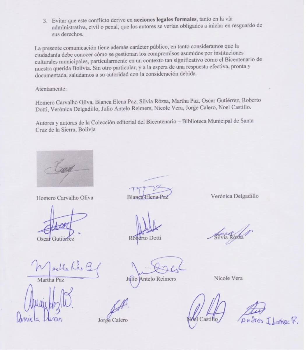 Once escritores cruceños reclaman pagos pendientes a la Alcaldía por ...